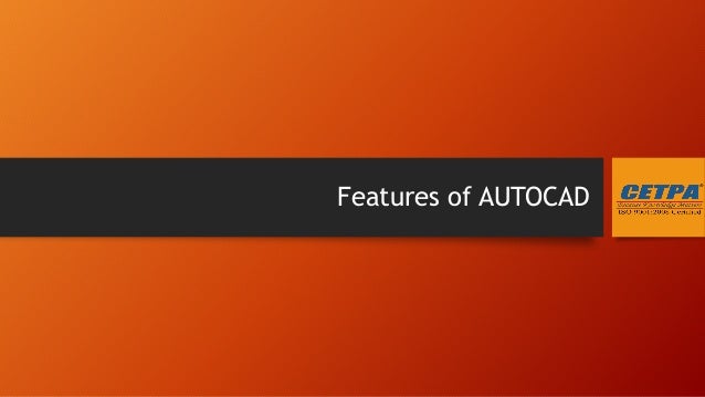 Overview Of AUTOCAD.pptx | 3-D Graphics | Computer Software and Applications