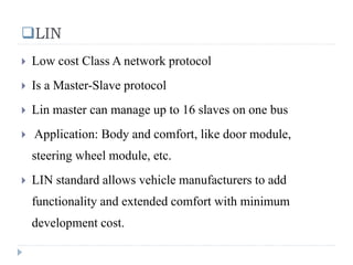 Overview of automotive network protocol | PPTX