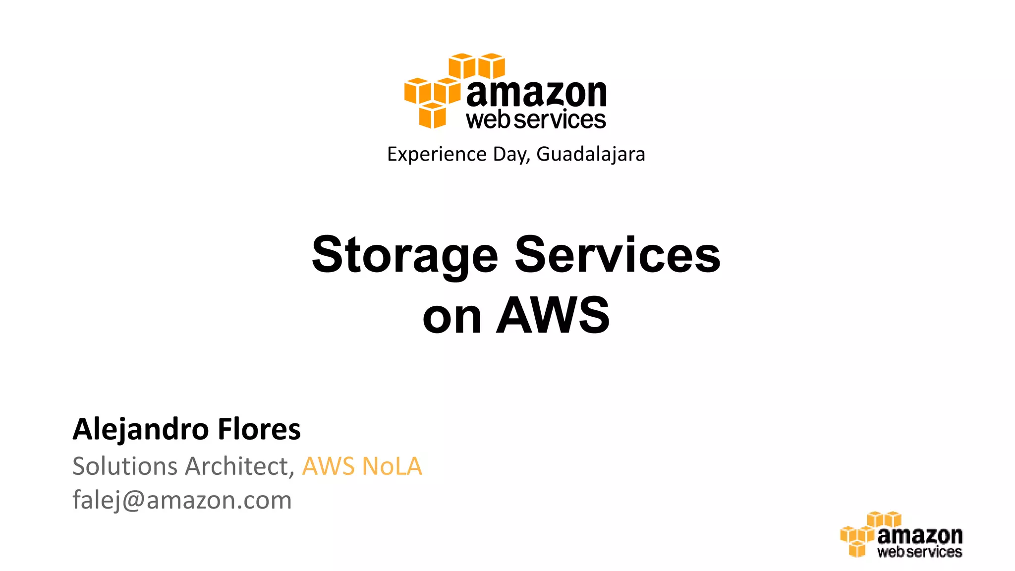 Almacenamiento en la nube con AWS | PPT Almacenamiento en la nube con AWS | PPT
