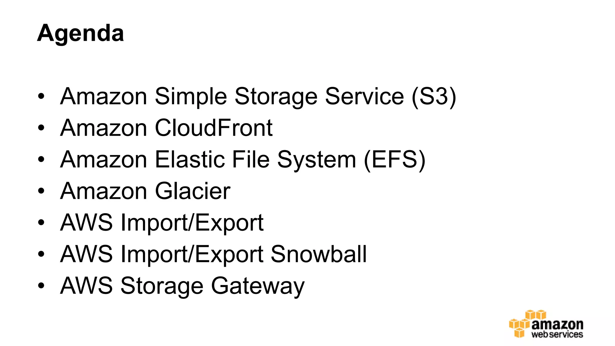 Almacenamiento en la nube con AWS | PPT Almacenamiento en la nube con AWS | PPT