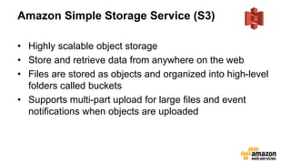 Almacenamiento en la nube con AWS | PPTX | Cloud Computing | Internet