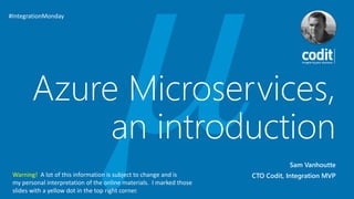 Overview of azure microservices and the impact on integration | PPT