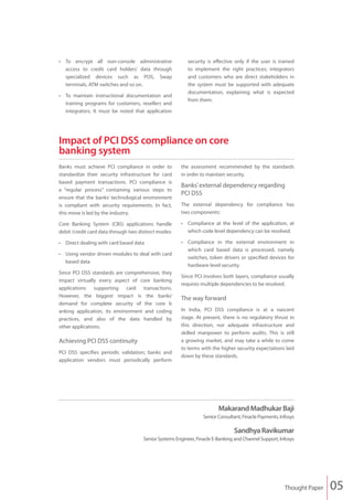 Thought Paper: Overview of Banking Applications | PDF