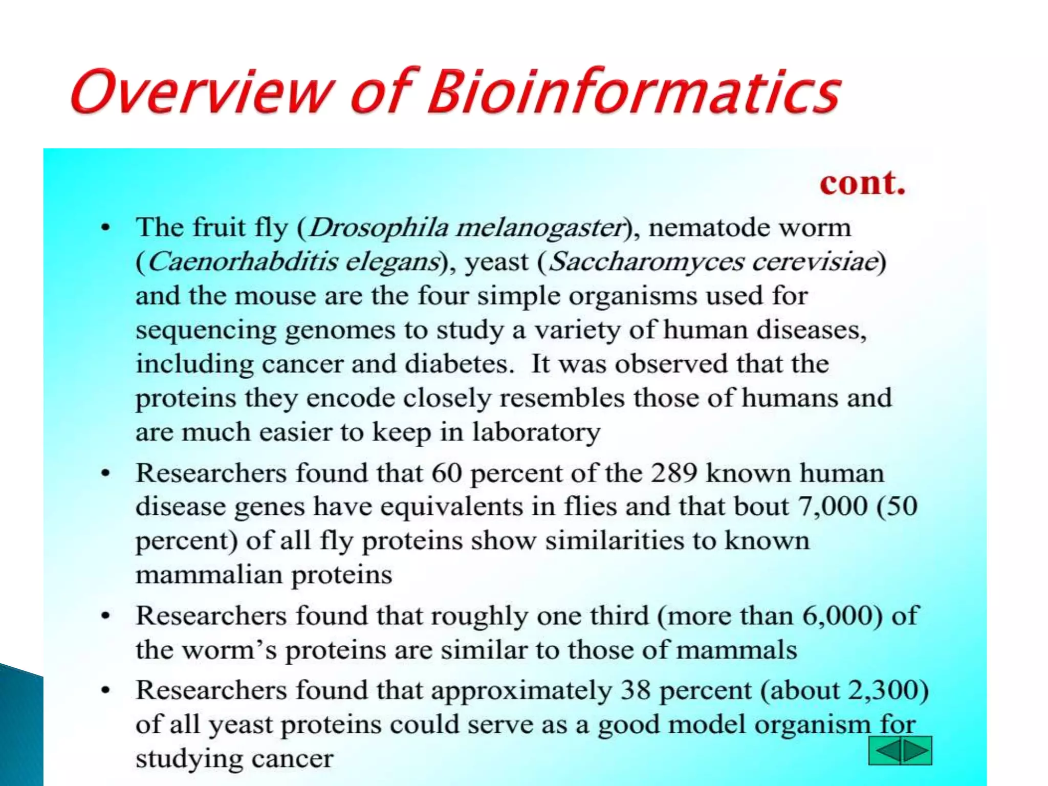 Overview of bioinformatics | PPTX