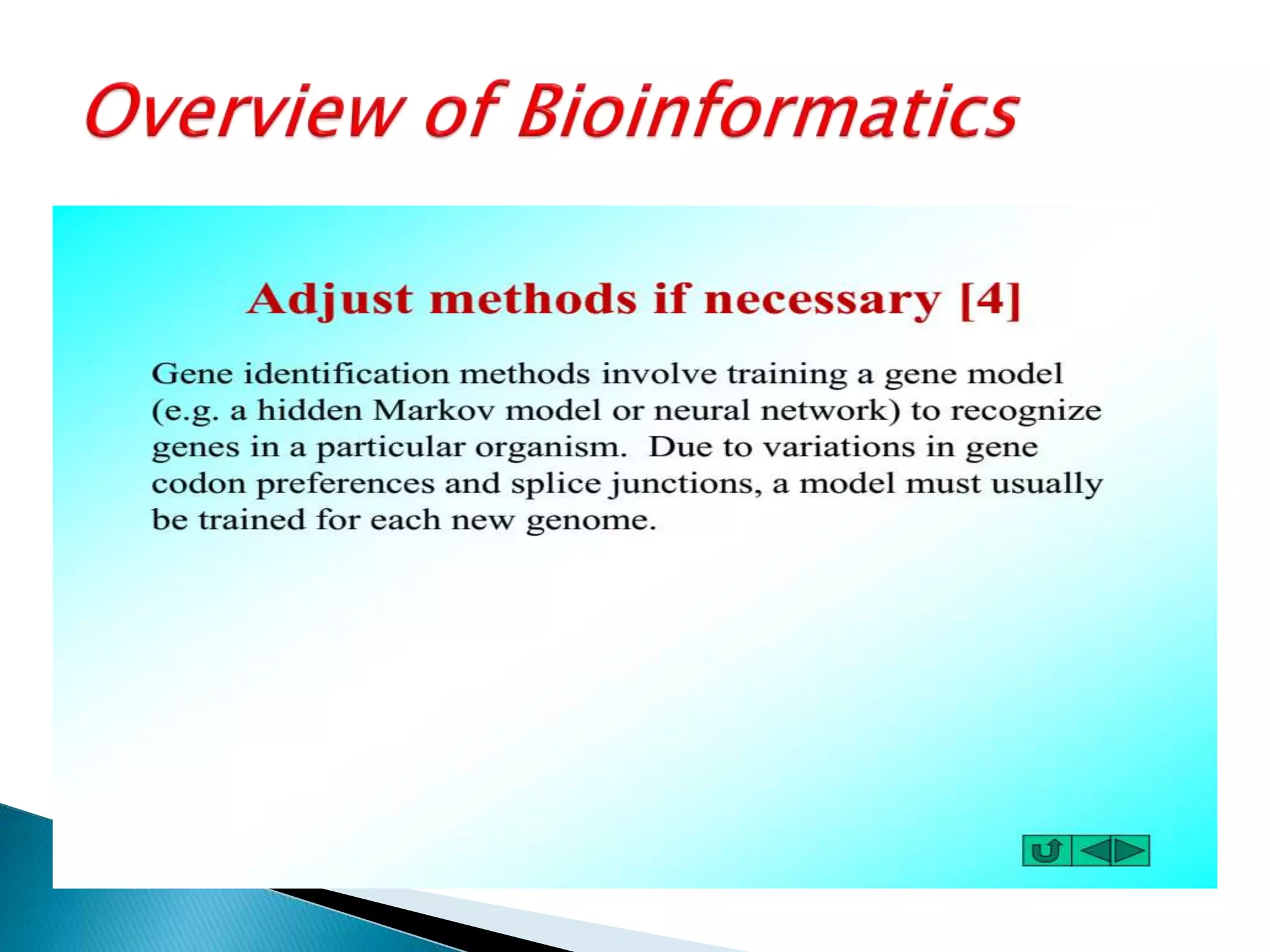 Overview of bioinformatics | PPTX