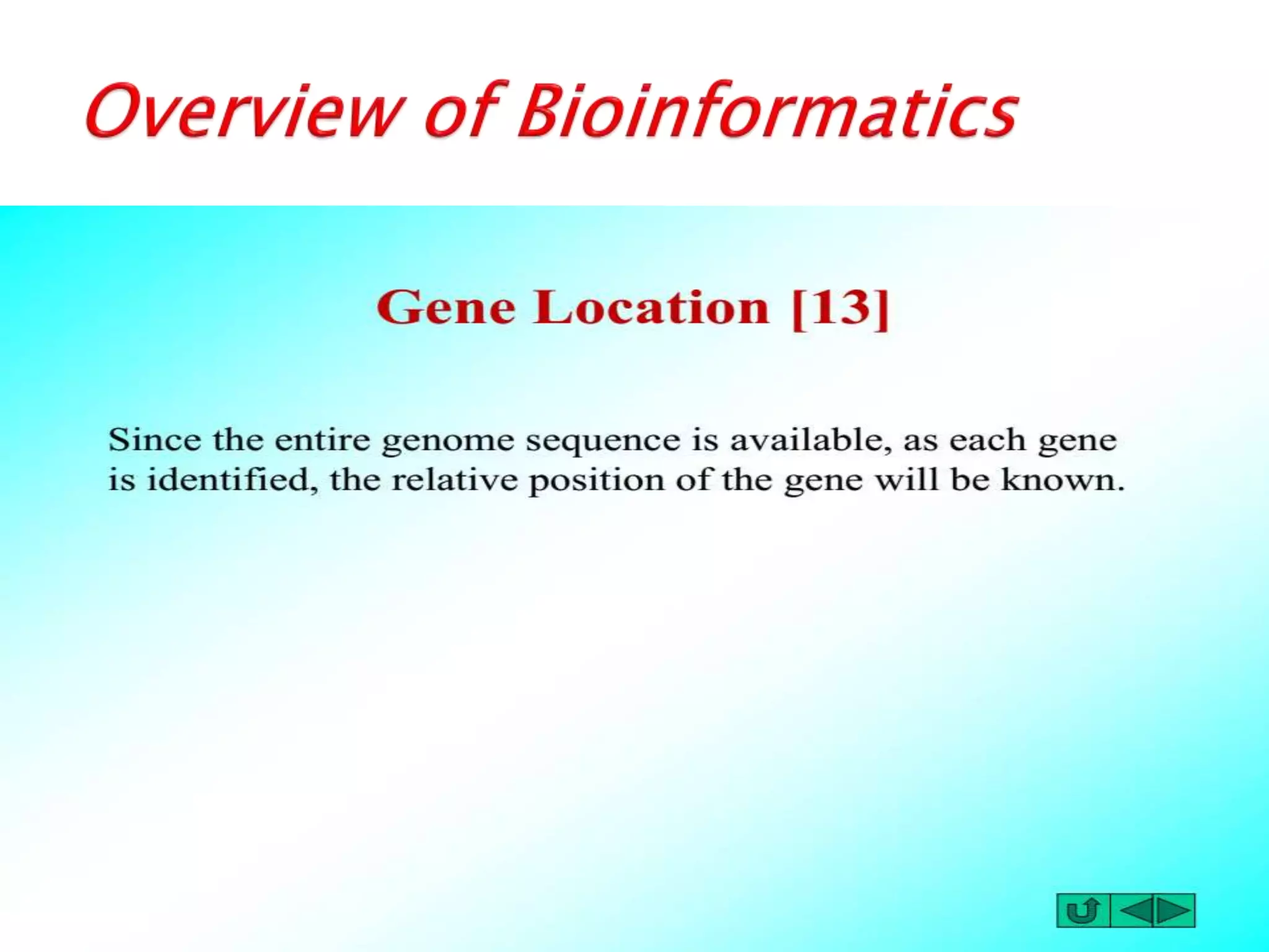 Overview of bioinformatics | PPTX