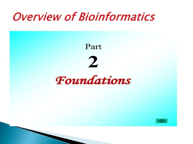 Overview of bioinformatics | PPTX