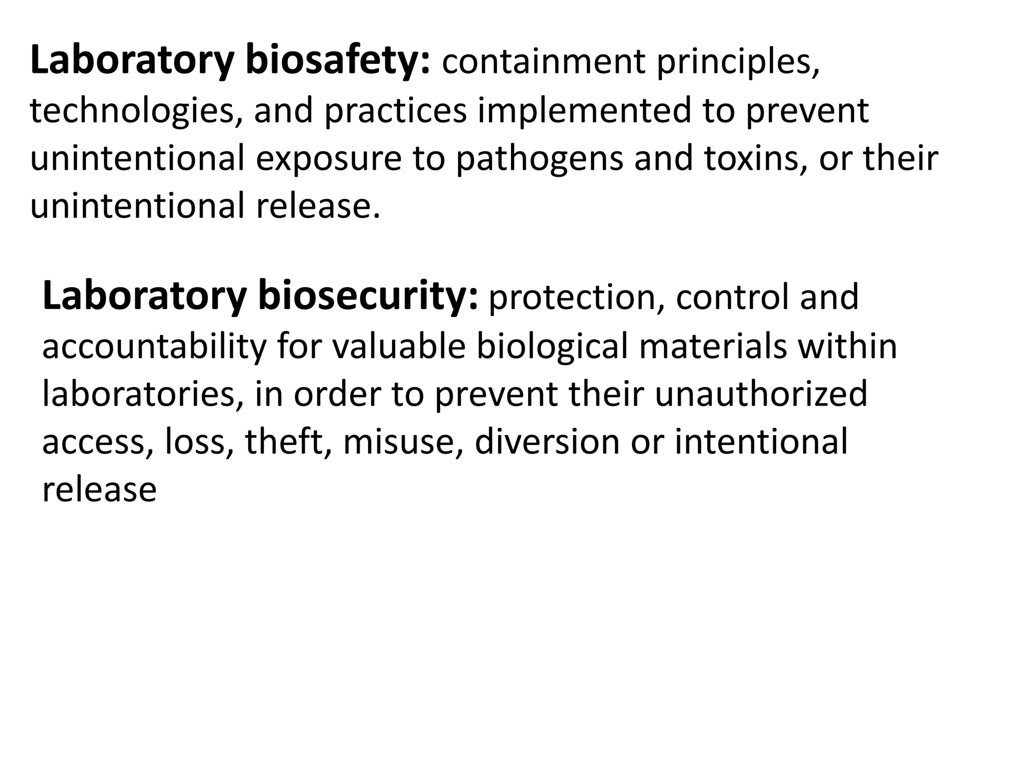 OVERVIEW OF BIOSAFETY & BIOSECURITY.pptx