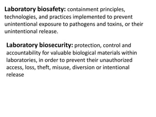 OVERVIEW OF BIOSAFETY & BIOSECURITY.pptx