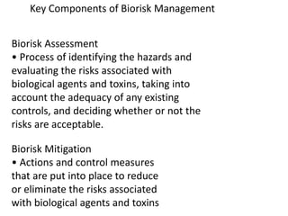 OVERVIEW OF BIOSAFETY & BIOSECURITY.pptx