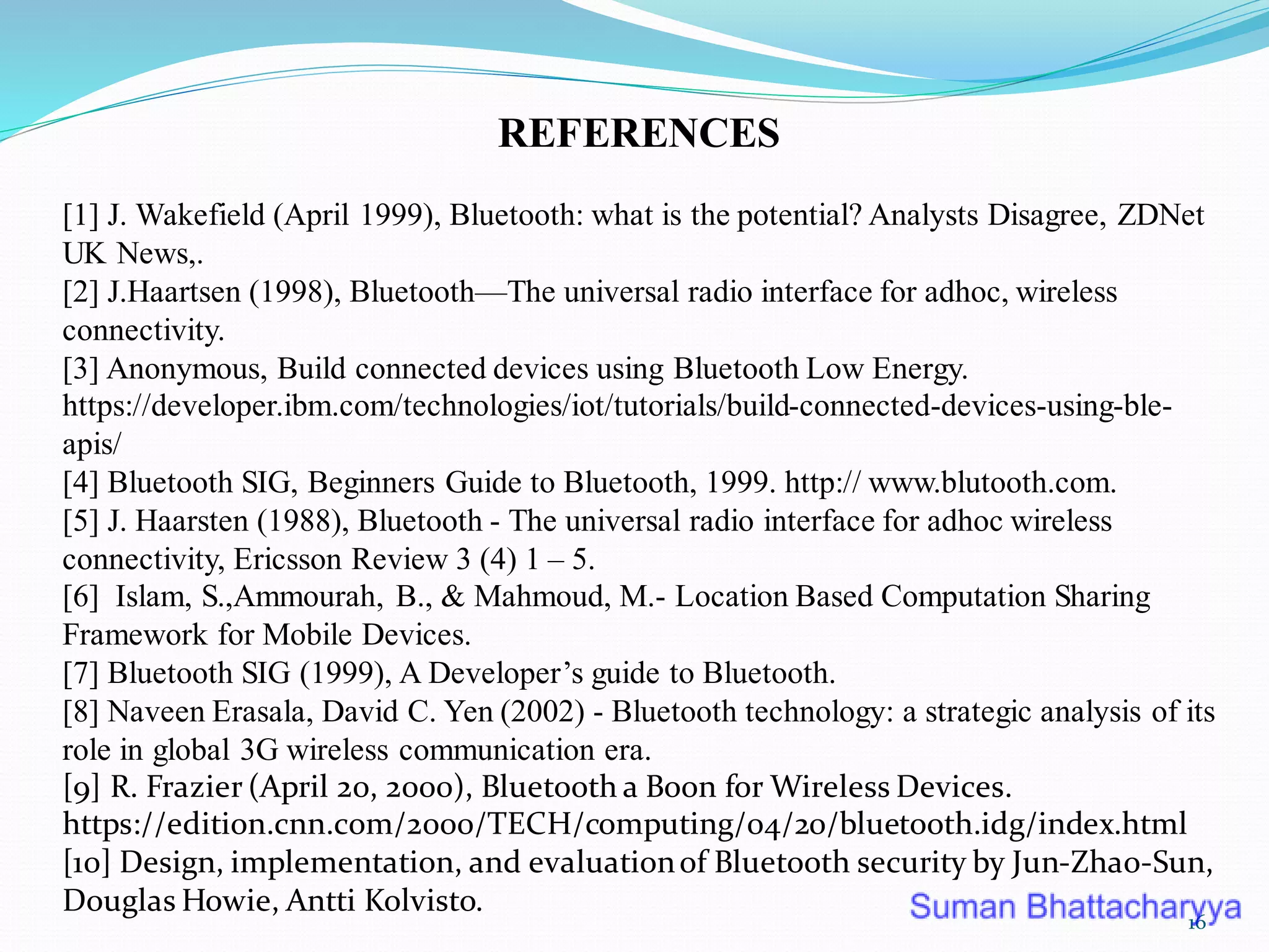 Overview of Bluetooth technology | PPT