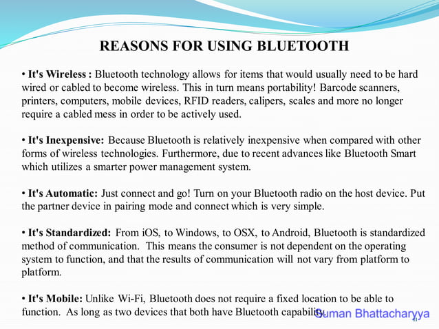 Overview of Bluetooth technology | PPT
