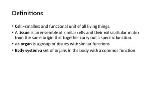 Basic science - Overview of body systems.pptx
