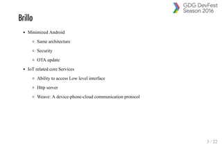 Overview of Brillo (Android Things) | PDF | Operating Systems | Computer Software and Applications