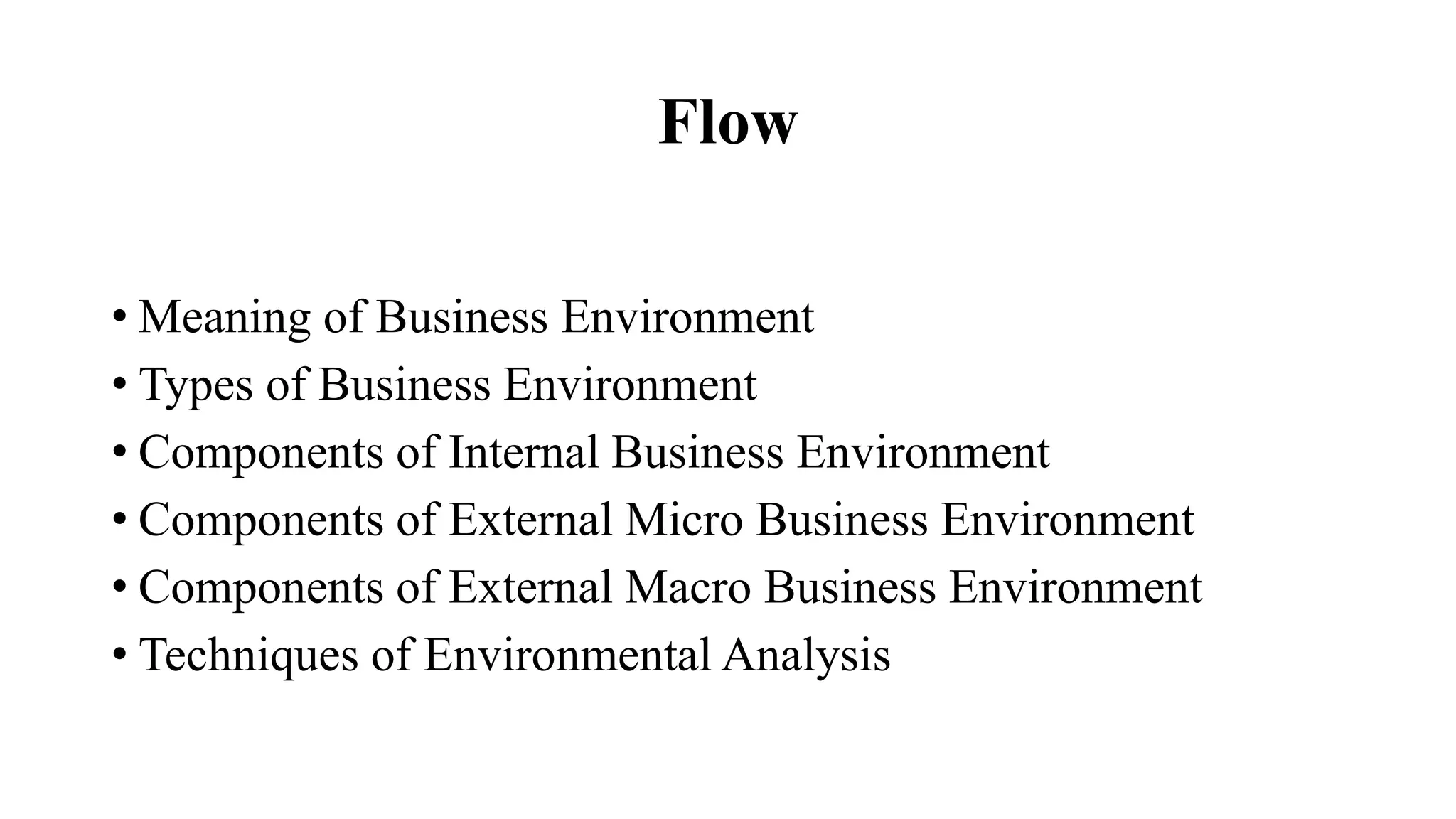 Overview of Business Environment | PPTX