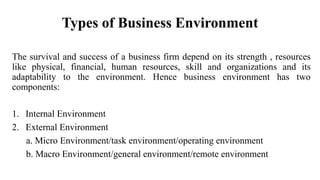 Overview of Business Environment | PPTX
