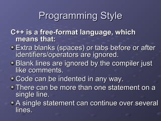Overview of c++ | PPT