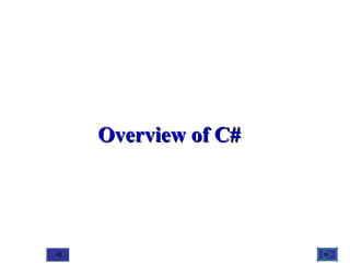 Overview of c# | PPT