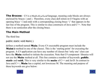 Overview of c# | PPT