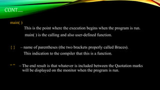 Overview of c | PPTX