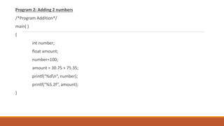 Overview of C Mrs Sowmya Jyothi | PPTX