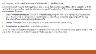 Overview of C Mrs Sowmya Jyothi | PPTX