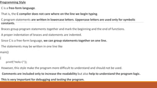 Overview of C Mrs Sowmya Jyothi | PPTX