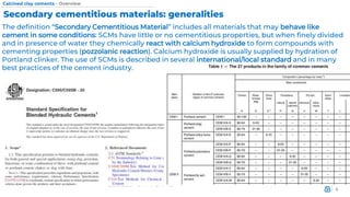 Overview of calcined clay and calcined clay cements_M.Magistri_Mapei ...