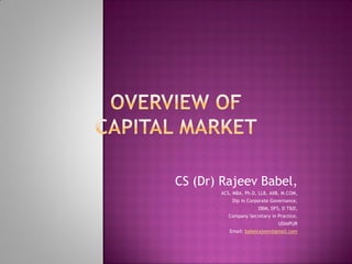 Overview of capital market | PDF