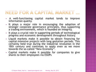 Overview of capital market | PDF