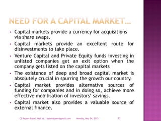 Overview of capital market | PDF