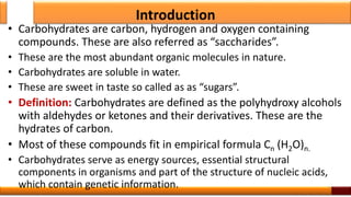 Overview of Carbohydrates | PPTX
