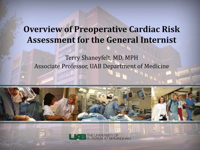 Overview of preoperative cardiac risk assessment | PPTX