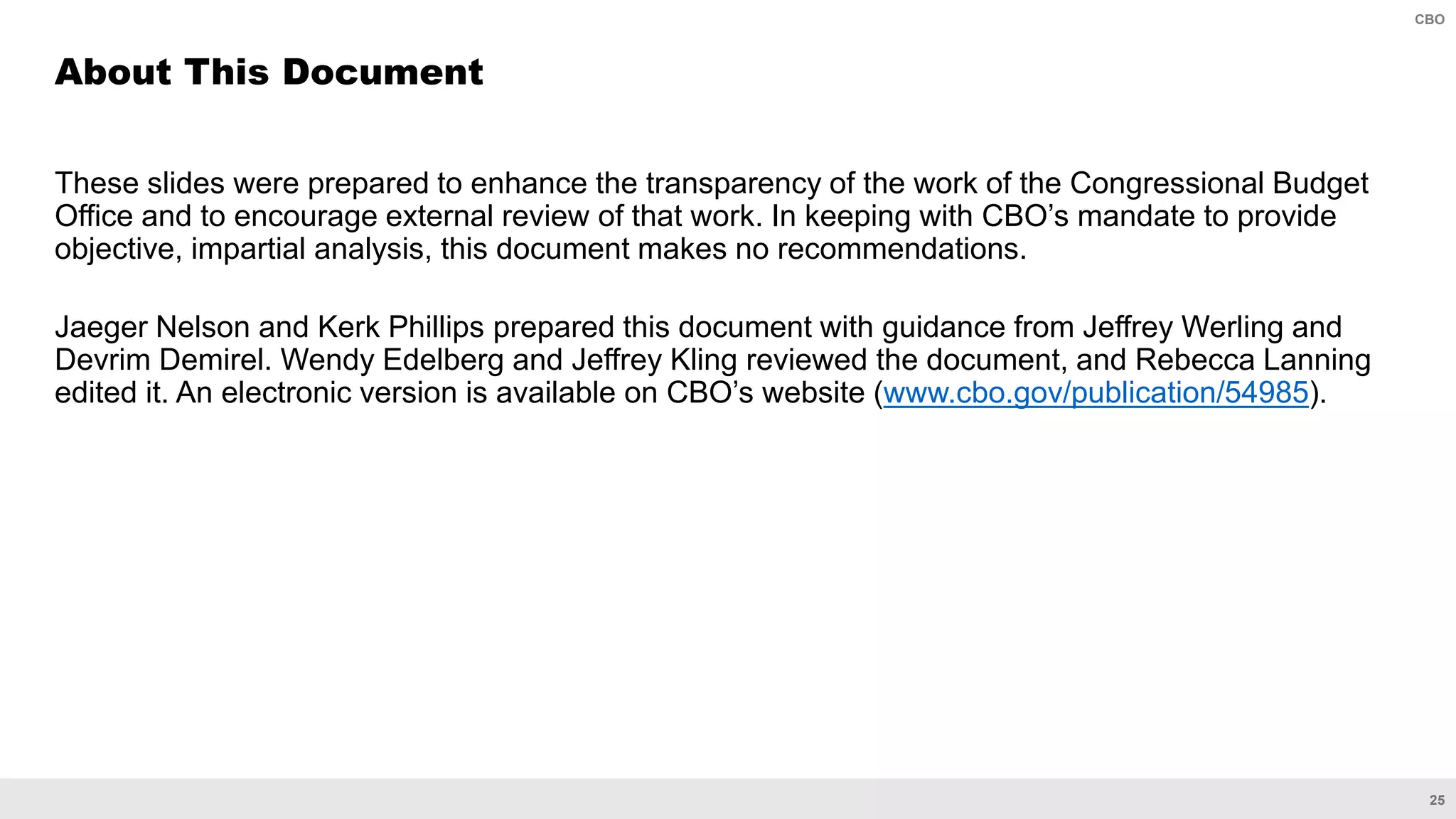An Overview of CBO's Life-Cycle Growth Model | PDF