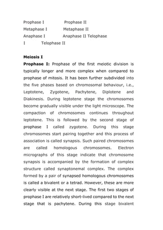 Overview of Cell Cycle by Javali.G. | PDF