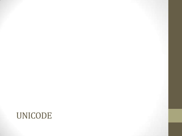 Overview of character encoding | PPTX | Computing | Technology & Computing