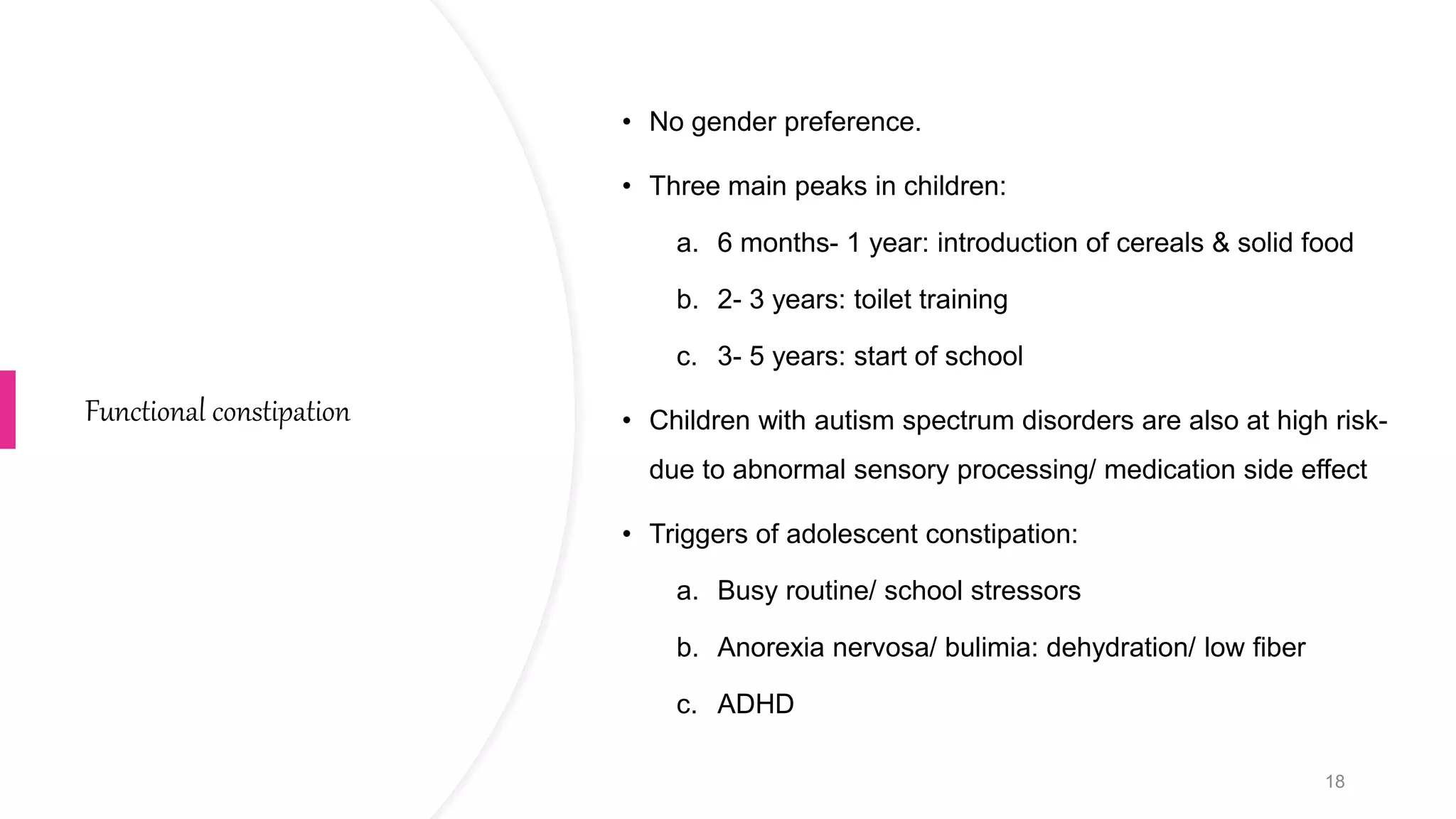 Overview of Childhood Constipation | PPT