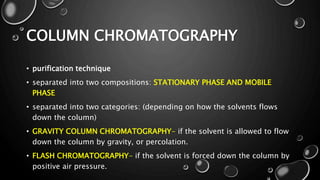 Overview of chromatography | PPTX | Chemistry | Science