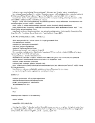 FLEPUNIVERSITYBIBLECOLLEGELIBRARYFUBC Overview of Church History.pdf