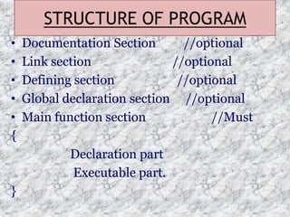 Overview of c language | PPT