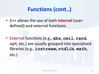 Overview of c++ language | PPTX