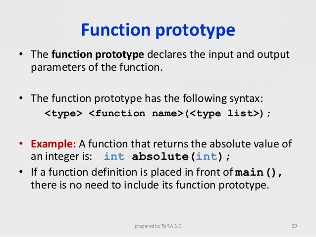 Overview Of C Language