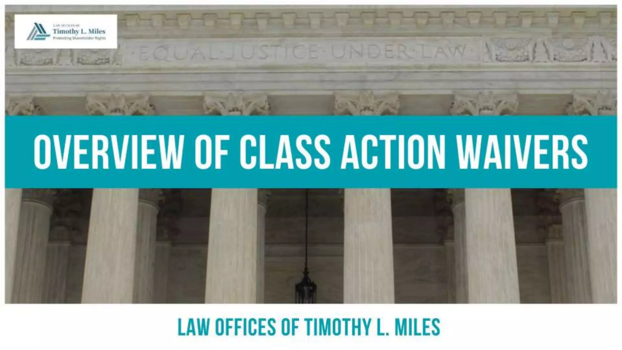 Overview of Class Action Waivers | PPTX