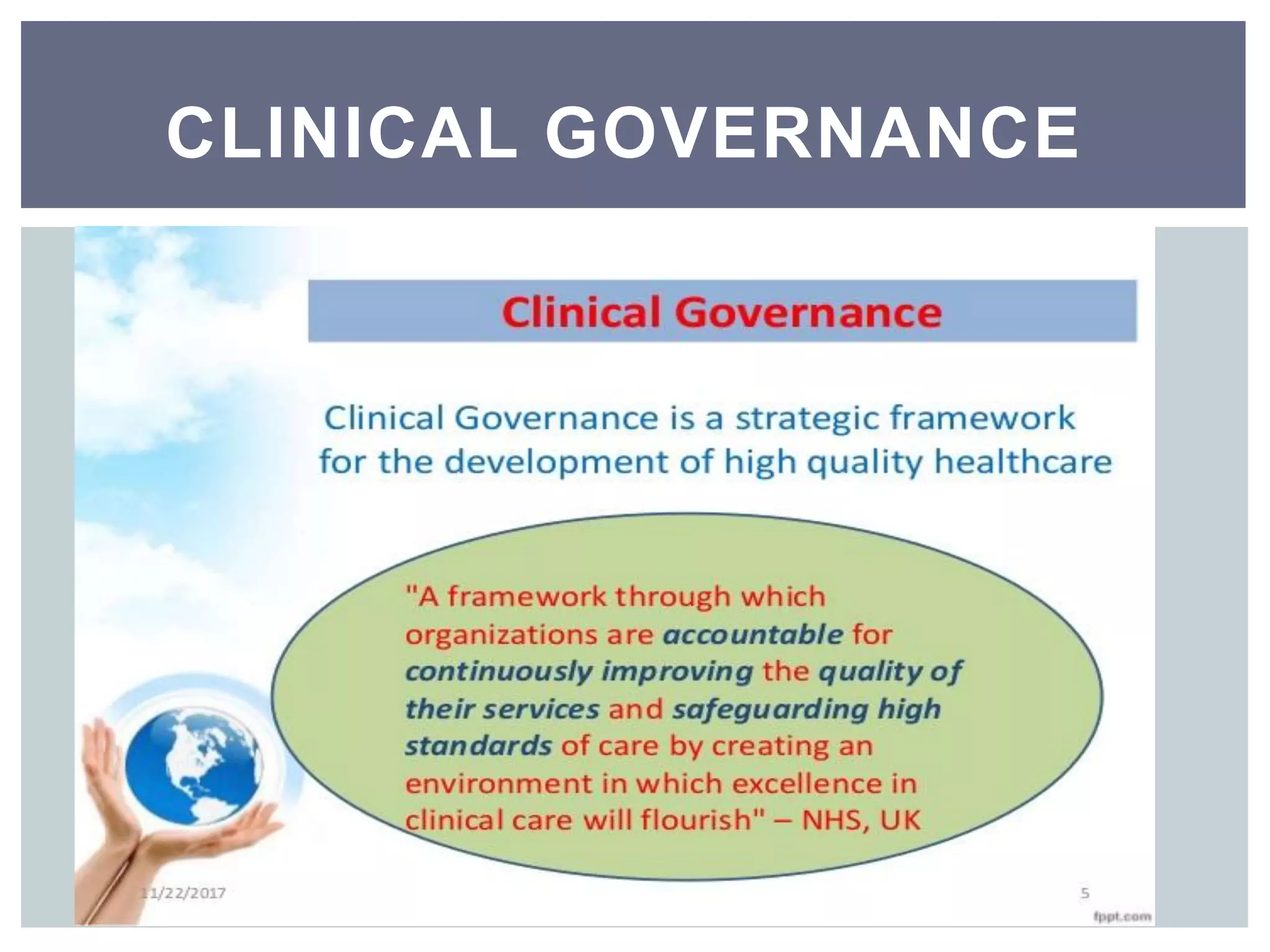 Overview of clinical governance | PDF