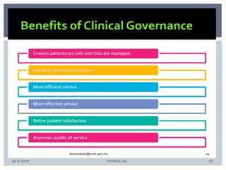 Overview of clinical governance | PDF
