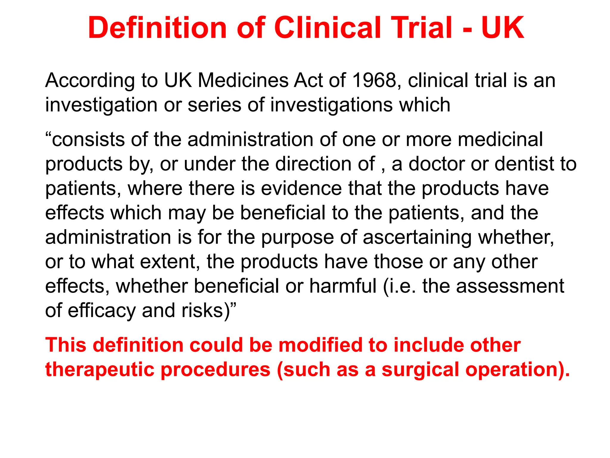 Overview of clinical trials in medicine | PPT
