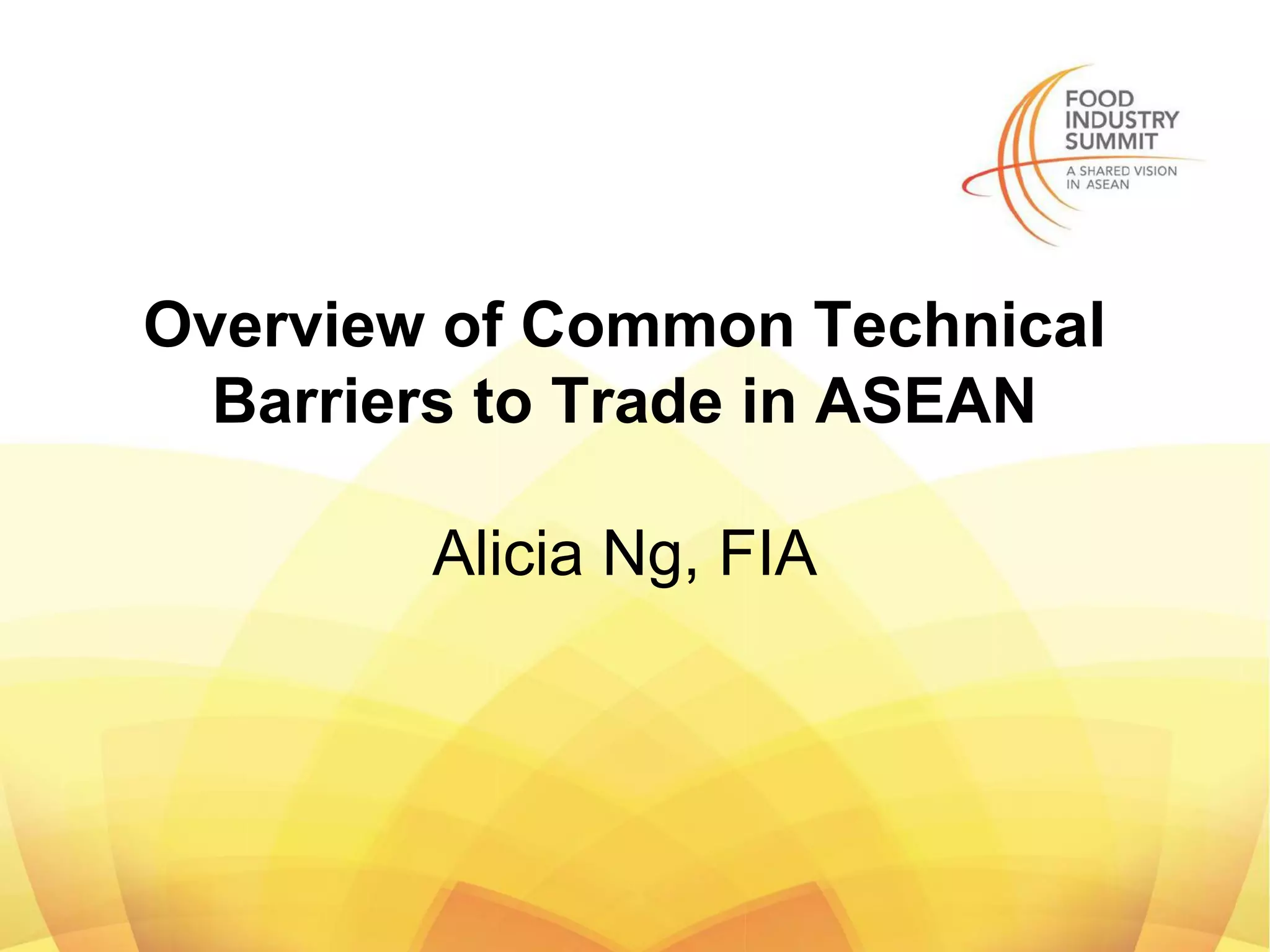 Overview of Common Technical Barriers to Trade | PDF