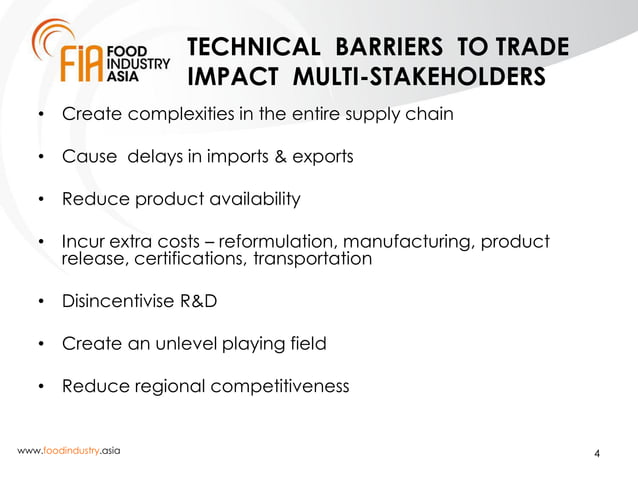 Overview of Common Technical Barriers to Trade | PDF | Food Industry ...