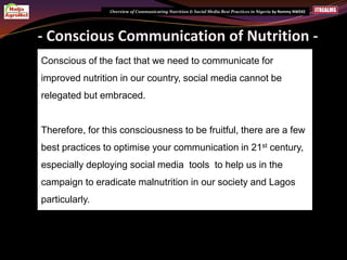 Overview of Communicating Nutrition & Social Media Best Practices in ...