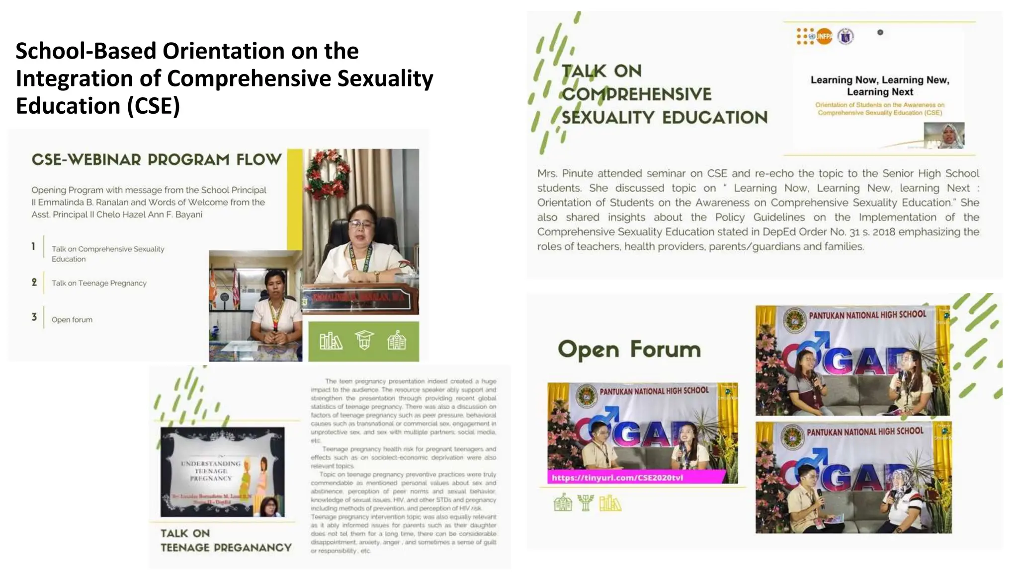 Overview of Comprehensive Sexuality Education (CSE) (Rationale, Legal Bases and Policy ...